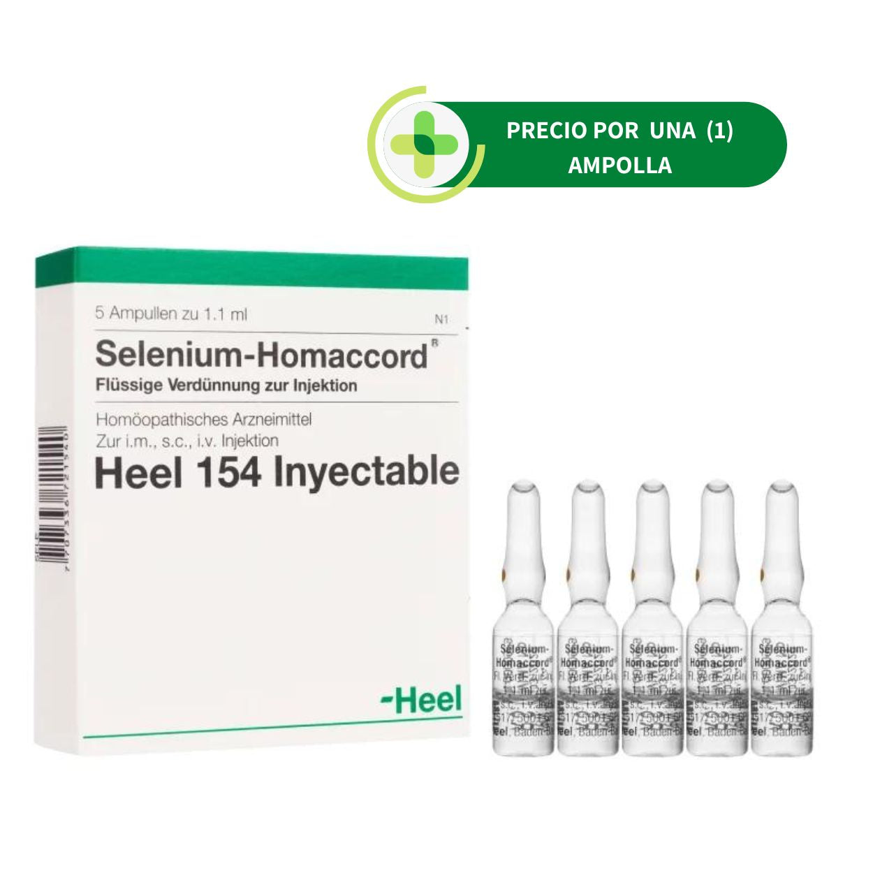 Selenium Homaccord Ampolla - Heel - 1.1 ml | Botiqui Farmacia